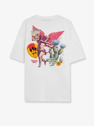 Barrow Mens Cotton T-Shirt White T-Shirts And Polos