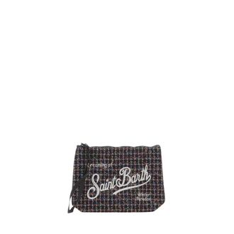 MC2 Saint Barth Pochette Aline en Tweed - Femme - Sacs - Multicolore - Taille: ONE Size