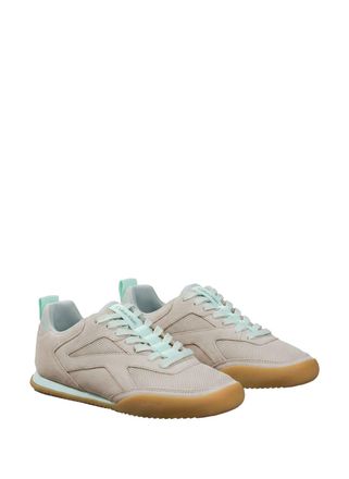 Calvin Klein Baskets basses &agrave; empi&egrave;cement mesh en cuir