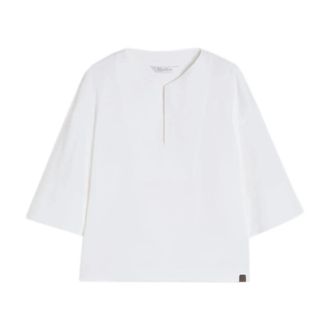 Max Mara V-Ausschnitt Bluse - - Blouses & Shirts - Damen - Wei&szlig; - XS