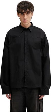 Heliot Emil Heliot Emil, Homme, Chemises, Noir, Taille: L Chemise en coton