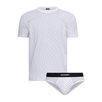 Dsquared2 Herren, Unterw&auml;sche, Wei&szlig;, XLGr&ouml;&szlig;e