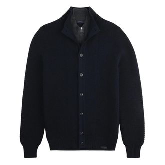 Fay Cardigan DB Front F.8 - - Knitwear - Herren - Blau - XL