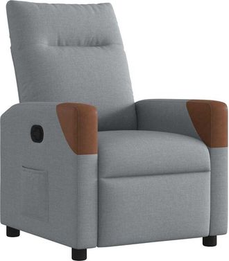 vidaXL Relaxsessel Hellgrau Stoff - Vidaxl