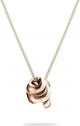 Liebeskind Collier Femme LJ-1732-N-50 en acier inoxydable IP or rose