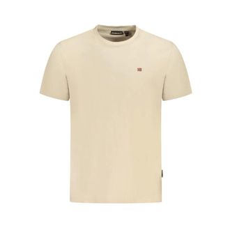 Napapijri Homme, Tops, Beige, Taille: S T-shirt classique à manches courtes pour garde-robe décontractée