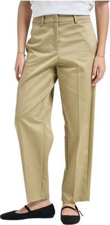 Patrizia Pepe Femme, Pantalons, Beige, Taille: 34 FR Pantalon Droit