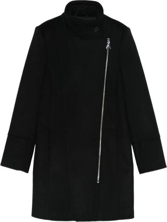 Patrizia Pepe Mantel mit Reißverschluss - Schwarz