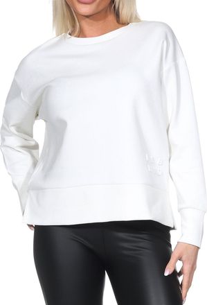 Elbsand Tove Damen Sweatshirt mit Rundhalsausschnitt und Schlitzen, locker geschnitten