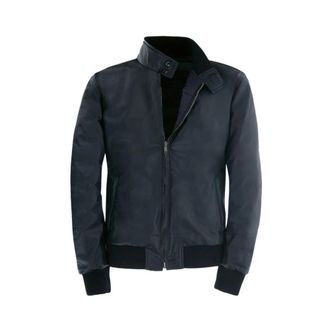 L.B.M. 1911 Wendbare blaue Lederjacke - - Jackets - Herren - Blau - L