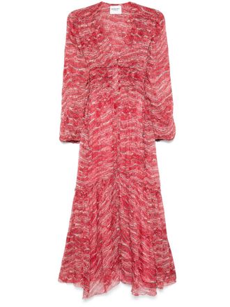 Isabel Marant robe longue Amara - Rouge