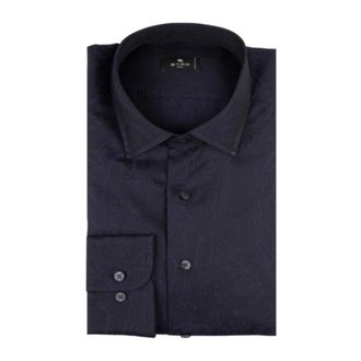 Etro Homme, Chemises, Bleu, Taille: 3XL Cotton Shirt