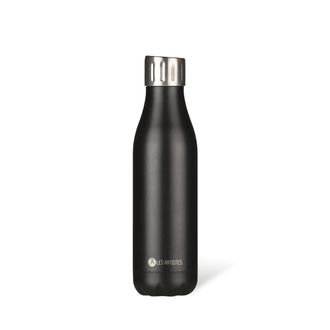 Les Artistes Paris LES ARTISTES Paris A-4318 BottleUp, Thermosflasche, 500 ml, BPA-frei, wiederverwendbar, hält 12h heiß und 24h kalt, Edelstahl, Sport-Design Black