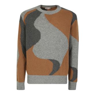 Herno Abstrakter Strickpullover - - Knitwear - Herren - Mehrfarbig - 2XL