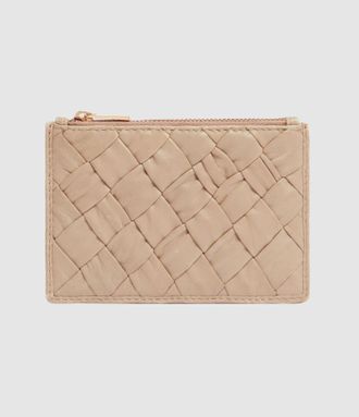 Vanessa Bruno Porte-cartes Tress&eacute; Beige