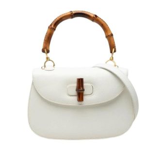Gucci Pre-owned Bamboo Satchel - - Pre-owned - Damen - Wei&szlig; - ONE SIZE