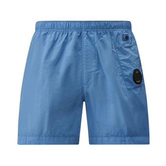 C.P. Company C.p. Company, Homme, Maillots de bain, Bleu, Taille: S Short de bain en nylon plat