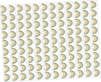 Soimiss 12 Stück Teiliges Magnetisches Pinnwand bordüren Muster Dekorative Schwarze Tafel Whiteboard Rahmen für Klassenzimmer Platzsparend Vielseitig für Tafe