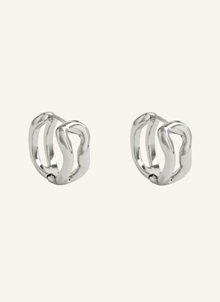 Pompidou Kreolen Melina Sculpted Small By Glambou silber