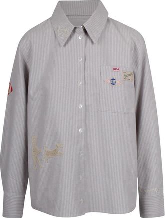 Sea NY Femme, Blouses et Chemises, Multicolore, Taille: 38 FR Chemise avec &eacute;tiquette logo et broderie en dentelle