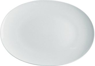 Alessi SG53/22 38 Mami Bratenplatte Oval aus wei&szlig;em Porzellan 38 cm x 27 cm