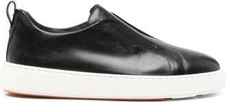 Santoni Homme, Chaussures, Noir, Taille: 45 EU Baskets Slip-On