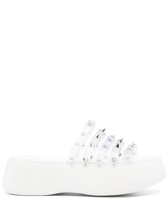 Jean Paul Gaultier x Melissa Becky claquettes Punk Love - Blanc