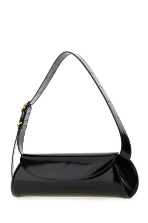 Jil Sander Womens Black Leather Small Cannolo Shoulder Bag Borse A Mano