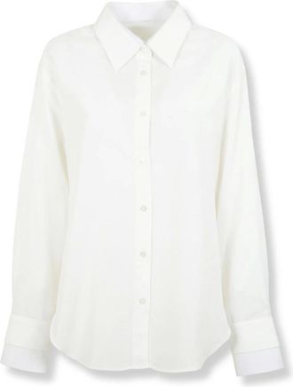 Acne Studios Femme, Blouses et Chemises, Blanc, Taille: 42 FR Chemisier superpos&eacute; boutonn&eacute;