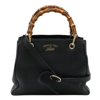 Gucci Sac bandouli&egrave;re vintage Pre-owned en bambou - Femme - Pre-owned - Noir - Taille: ONE Size