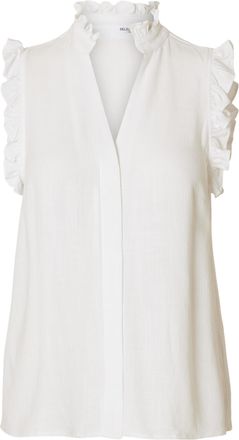 Selected Selected Femme Female Oberteil mit Rüschen Ärmelloses