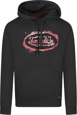 Von Dutch Sweat Noir à imprimé avec Un col à Capuche et des Manches Longues - Taille x_l