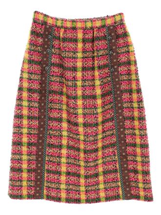 Gucci jupe &agrave; carreaux (ann&eacute;es 2010) - Multicolore