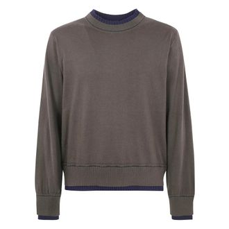 sacai Round-Neck Strickwaren - - Knitwear - Herren - Beige - M