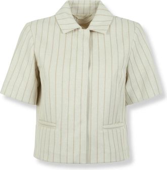 Max Mara Femme, Vestes, Blanc, Taille: 36 FR Giacca Mxmangio