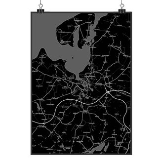 Mr. & Mrs. Panda Bild Wismar DIN A5 - Geschenk, drucke, Poster, Wanddekoration, kunstdruck, Stadt Dorf Karte Landkarte Map Stadtplan, Plakat