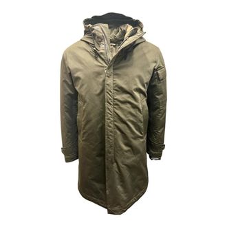 Ten c Homme, Manteaux, Vert, Taille: 2XL Rainstorm Parka Micro Thin Olive