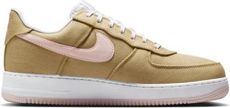 Nike Low-Top Sneaker - Nike Air Force 1 Low Linen Canvas - Gr. 42,5 (EU) - in Beige - f&uuml;r Damen