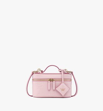 MCM Aren Kosmetiktasche aus Leder mit Maxi-Monogramm