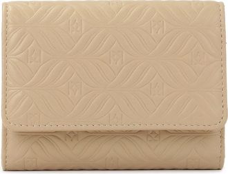 Kazar Femme, Accessoires, Beige, Taille: ONE Size Portefeuille en cuir estamp&eacute; avec le motif de lentreprise