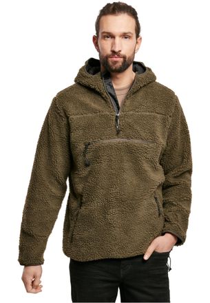 Brandit Teddyfleece Worker Pullover, Farbe: Olive, Gr&ouml;&szlig;e: XXL