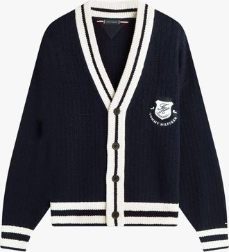 Tommy Hilfiger Cardigan c&ocirc;tel&eacute; en coton