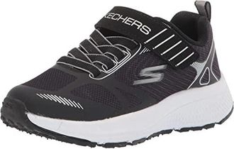 Skechers Garçon Go Run Constant Basket, Bordure Textile Noire et Blanche, 27 EU