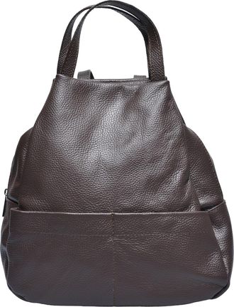 Anna Luchini Kastanienbraun Rindsledertasche