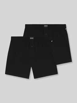 HUGO BOSS Regular Fit Boxershorts aus Baumwoll-Mix Modell 2P JERSEY BOXER