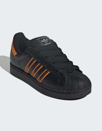 adidas Originals Superstar II - Chaussures - Noir/orange