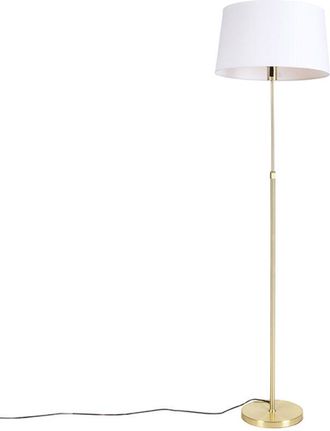QAZQA Parte fl - led Dimmable Lampadaire variateur inclus - 1 lumi&egrave;re - h 172 cm - Dor&eacute;/Laiton - Moderne, Design - &eacute;clairage int&eacute;rieur - Salon i Chambre i