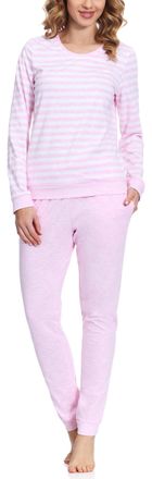 Merry Style Damen Schlafanzug MS10-107 (Rosa, L)