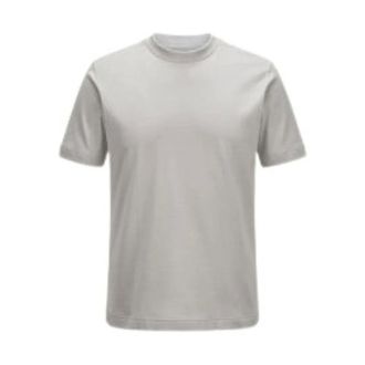 Eleventy T-shirt &agrave; col rond - Homme - Tops - Gris - Taille: L