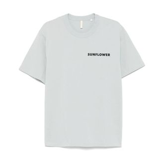 Sunflower Klares Blau Logo Print T-shirts und Polos - - Tops - Herren - Blau - 2XL